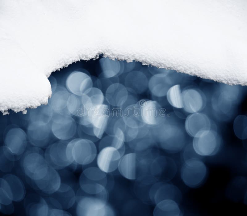 Snow and bokeh stock photo. Image of cool, nature, isolation - 23258830