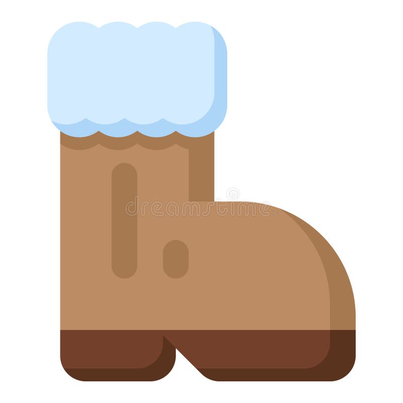 Snow Boot Icon. Warm Snow Boot. Simple Illustration of Snow Boot Stock ...
