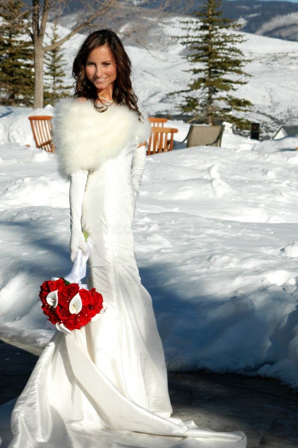 Snow Bride stock photo. Image of bliss, bells, married - 5477228
