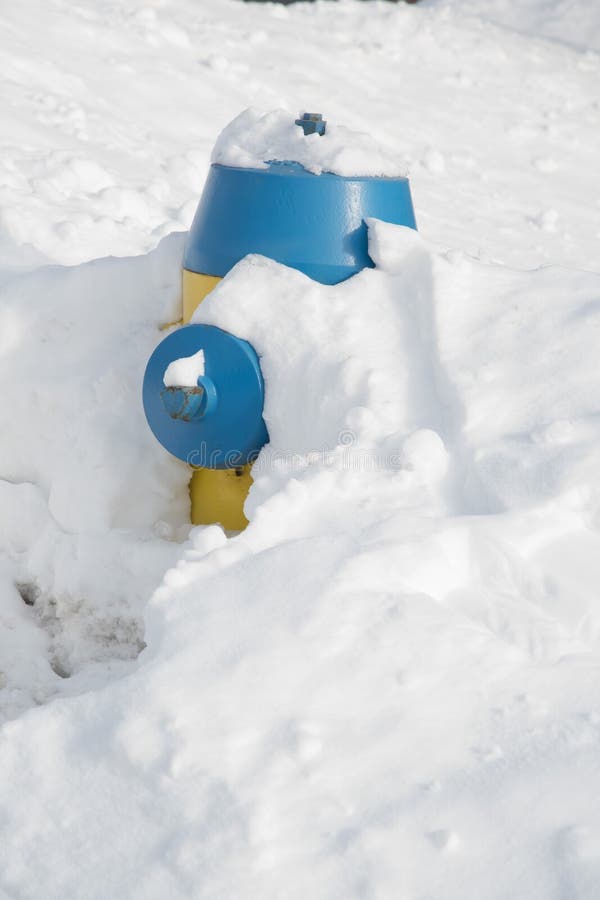 Fire Hydrant Covered in Snow Stock Photo - Image of hydreants, winter ...