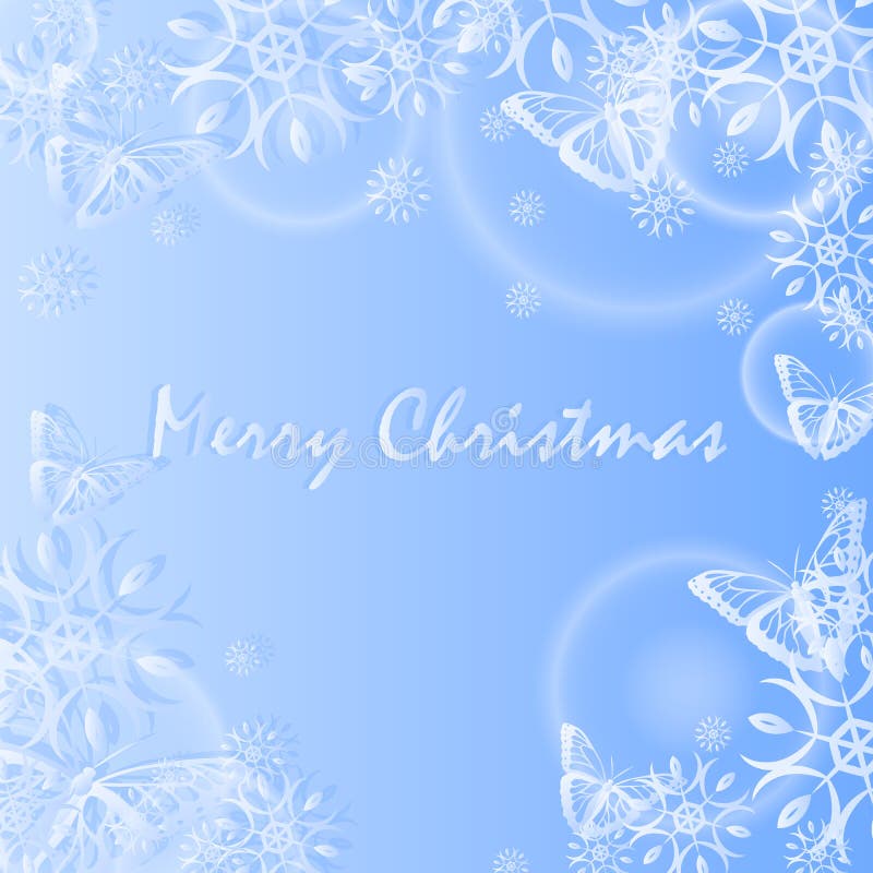 Snow butterflies stock vector. Illustration of vector - 164516617