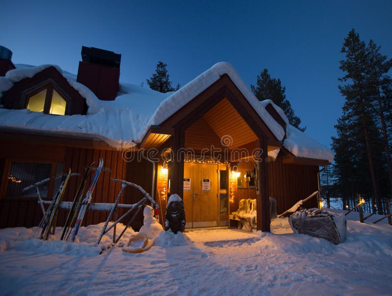 Snow cabin stock image. Image of nature, alpine, restful - 13094579