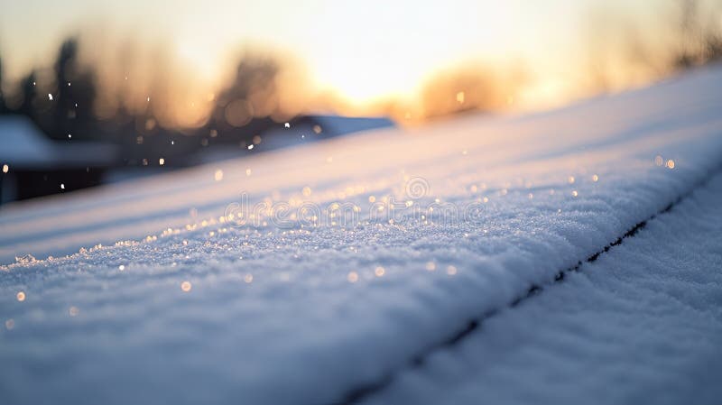 Snow Cabin Roof Realistic Cinematic Light Sharp Focus Stock Photos ...