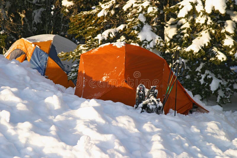 Snow Camping stock photo. Image of snowy, cold, adventure - 488654