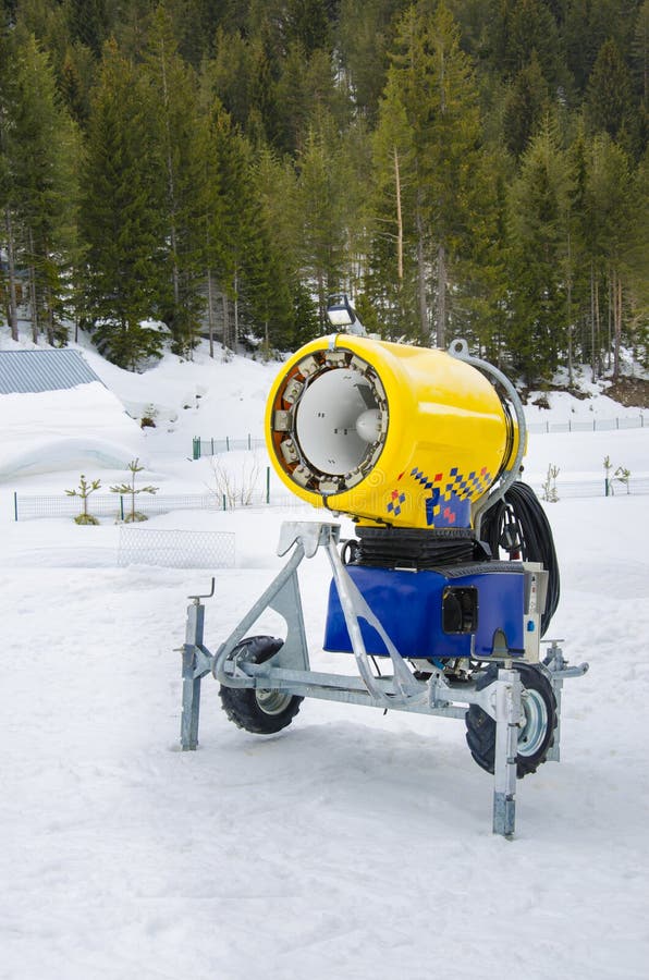 Snow Cannon Machine stock image. Image of cannon, abstract - 42104477