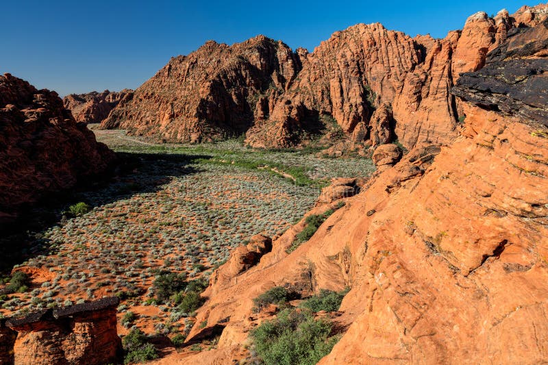 Snow Canyon State Park St. George, Utah Stock Image - Image of snow ...