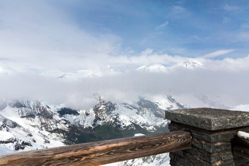 Snow-capped Alps stock image. Image of alpine, nature - 55471881