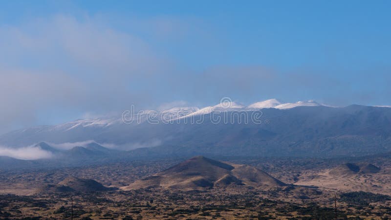 Mauna Kea and Snow Capped Peaks Stock Image - Image of high, labratory ...