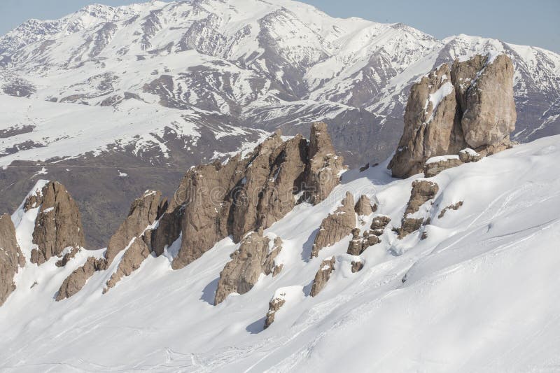 Snow-capped Mountains of the Andes, Chile Stock Photo - Image of snow ...