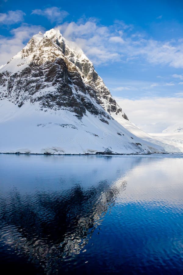 Snow-capped Mountains In Antarctica Stock Image - Image of climate ...