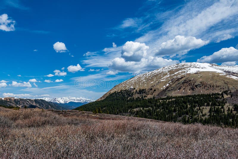 Front Range Mountains from Guanella Pass Stock Image - Image of ...