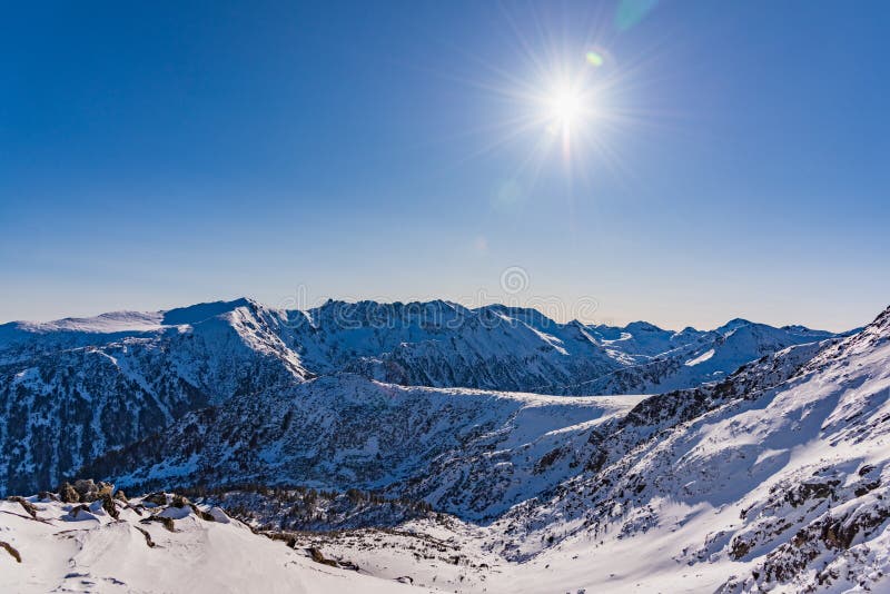 Snow-capped mountains stock photo. Image of landscape - 176471596