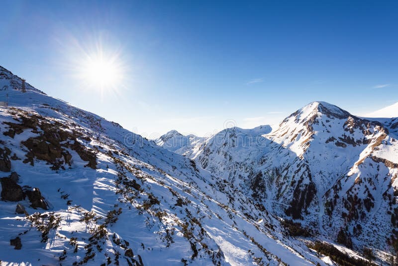 Snow-capped mountains stock image. Image of environment - 66828467