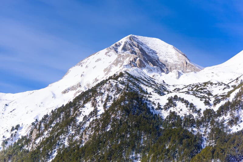 Snow-capped mountains stock photo. Image of cold, resort - 66897694