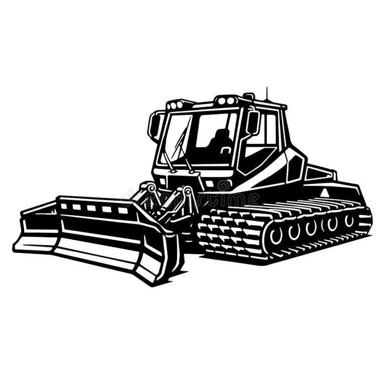 Slope Groomer Machine Vector Eps Stock Illustrations – 1 Slope Groomer ...