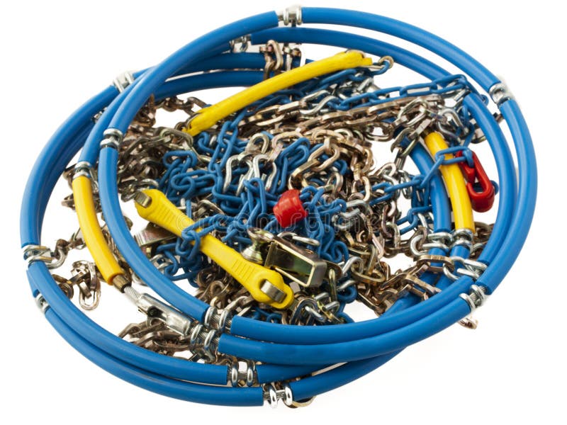 Snow Chains stock photo. Image of close, rubber, weather - 18763758