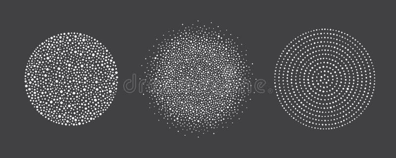 Round Snow, Snowflakes Frame with Spray, Splash Winter Texture Stock ...