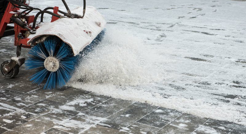 Snow clean machine stock photo. Image of clearing, town - 85843270