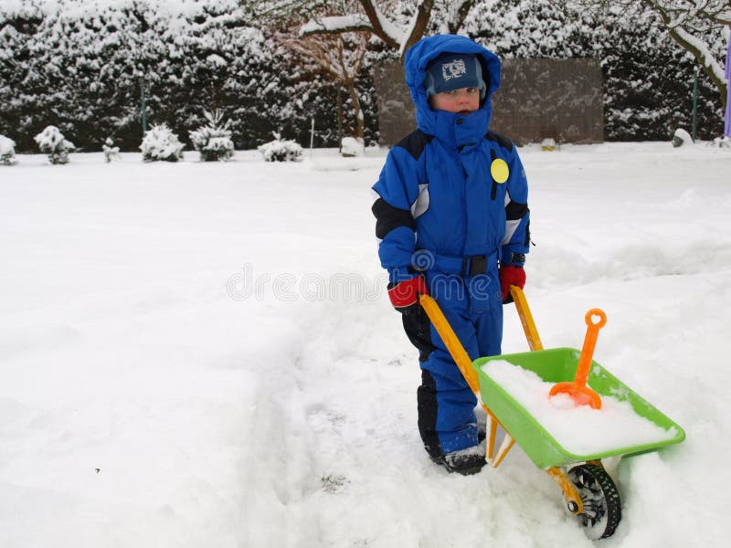 Snow cleaner stock photo. Image of cleaner, baby, snow - 12539748