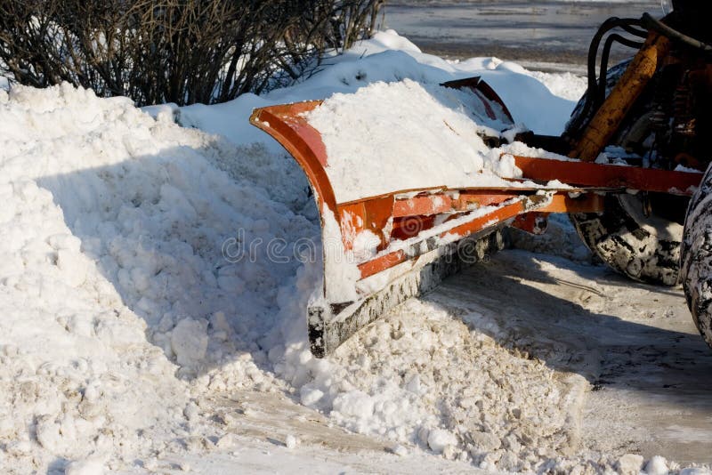 Snow cleaning stock image. Image of bury, blizzard, clean - 13814701