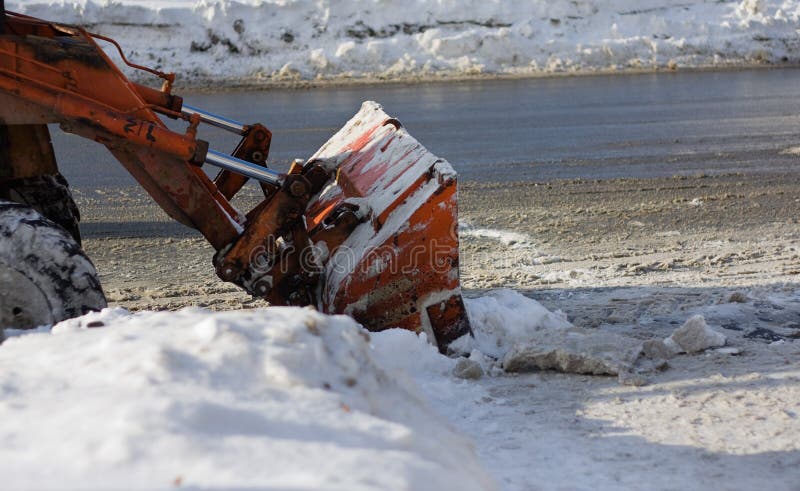 Snow cleaning equipment stock photo. Image of wheel, winter - 22090534