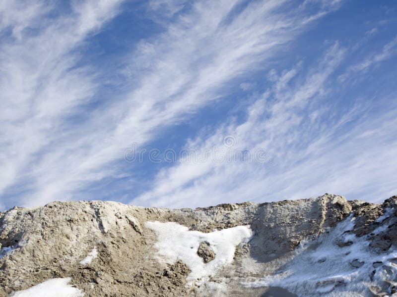 Snow cliff stock photo. Image of cold, season, barrier - 11217778