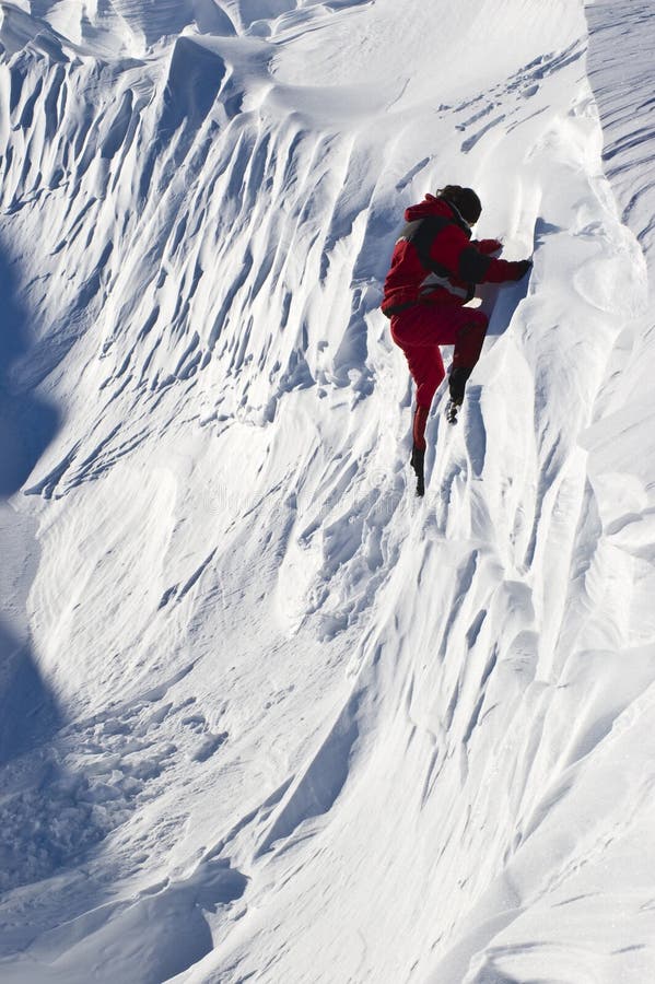 Snow climber stock image. Image of girl, alpinist, mountaineering - 8398907