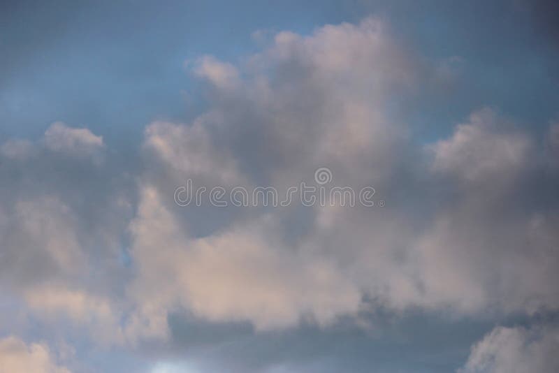 Snow Cloud on a Blue Night Sky. Stock Photo - Image of landscape ...