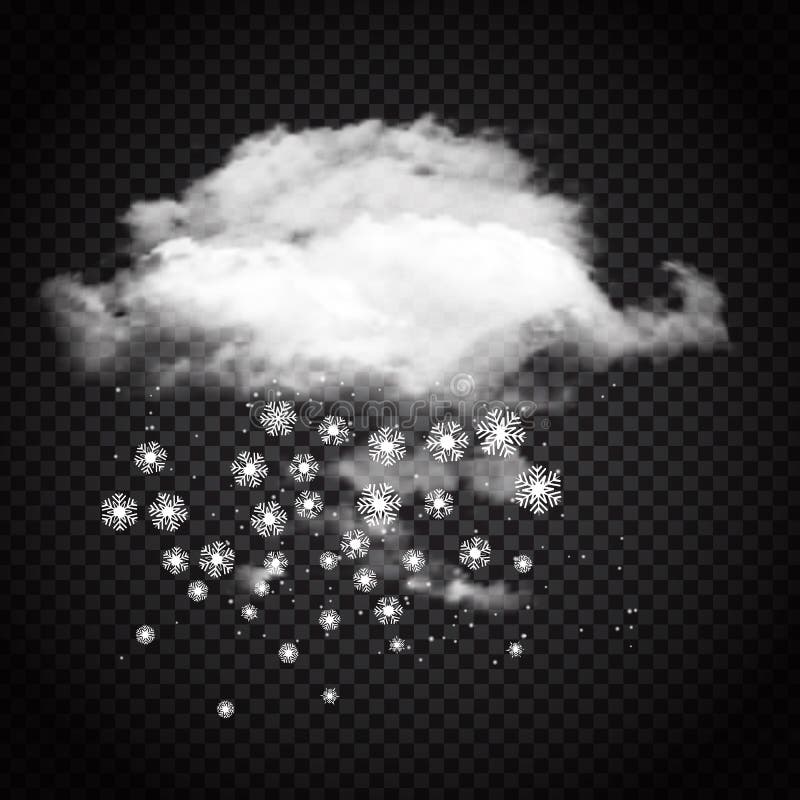 Snow cloud stock illustration. Illustration of snow - 103161981