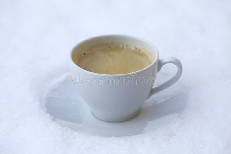 Snow coffee stock photo. Image of apres, outside, coffee - 17282090