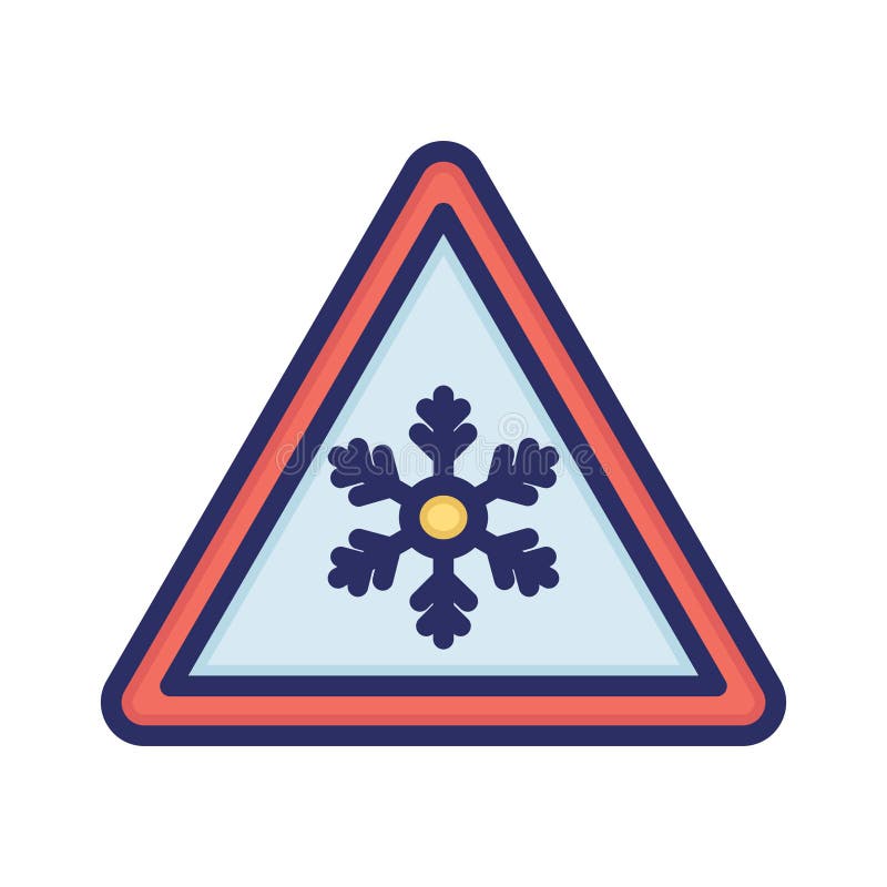 Cold warning sign stock vector. Illustration of frostbitten - 21712418