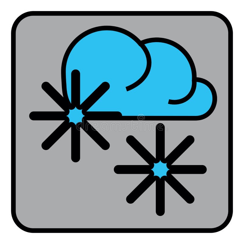 Snow cold weather, icon stock vector. Illustration of abstract - 259399045