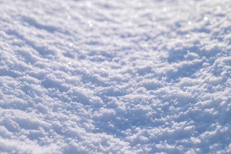 Snow Cover Close-up Bokeh Background Stock Photo - Image of frost ...