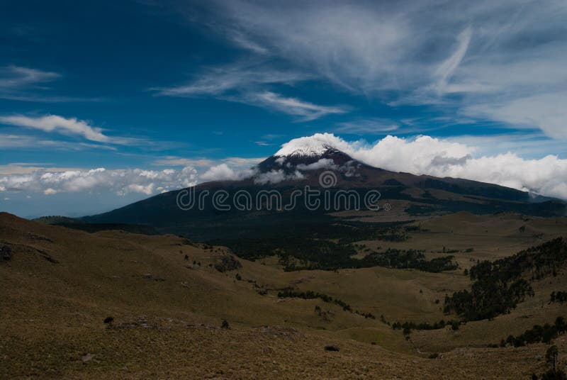 Snow covere volcano stock photo. Image of andes, lava - 23026882