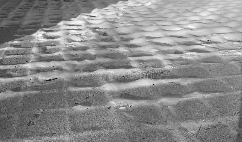 Snow-covered City Path Under the Rays of the Sun Stock Image - Image of ...