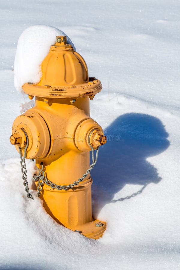 Snow covered fire hydrant. stock photo. Image of hydrant - 64831288