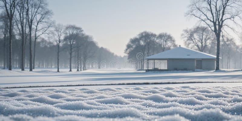 Snow Covered Golf Course House Background Stock Photos - Free & Royalty ...