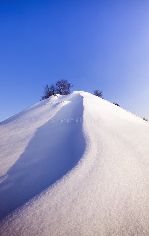 The snow-covered hill stock photo. Image of full, frost - 28381168