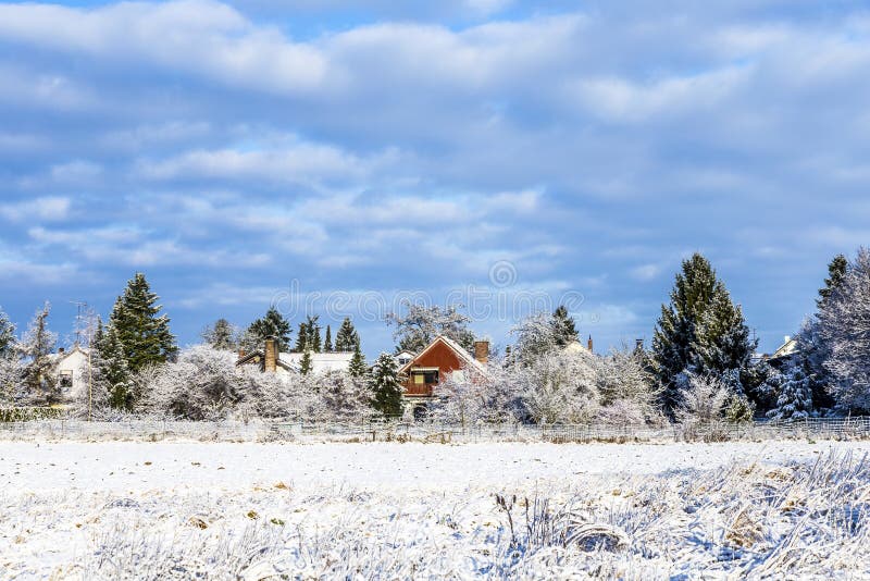 Snow Covered Landscape Against Mountain Range Picture. Image: 109892858