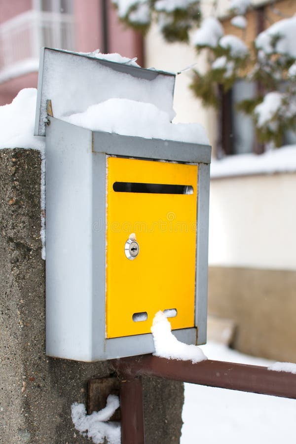 Open Mailbox in Front of the House Stock Image - Image of home ...