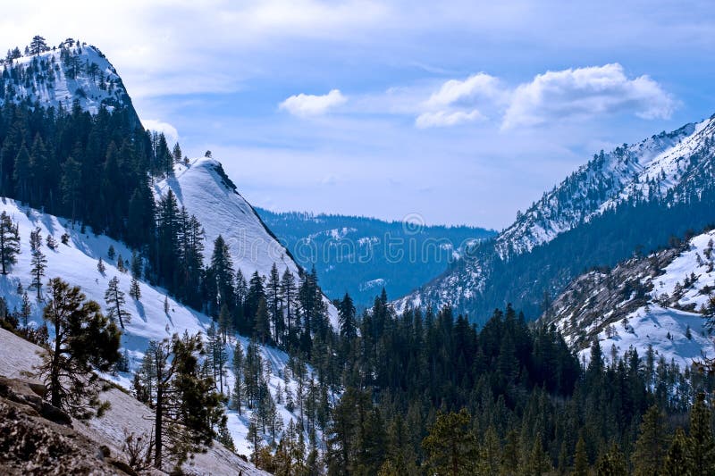 Snow covered mountains stock image. Image of snow, slope - 5860707