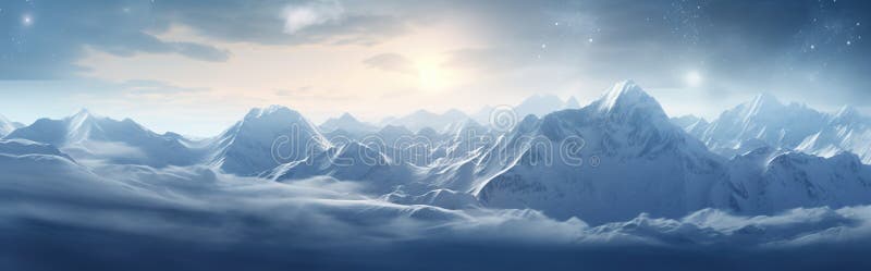 Mountains Landscape Header stock illustration. Illustration of land ...