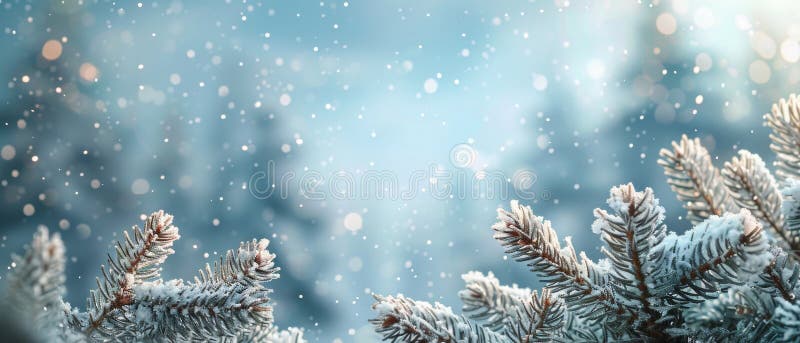 Snow-Covered Pine Tree Close Up Stock Photo - Image of white, conifer ...