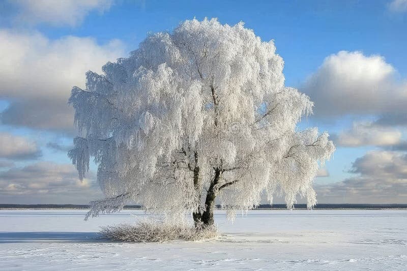 A Peaceful Winter Scene with a Warmly Lit Christmas Cottage, Festive ...