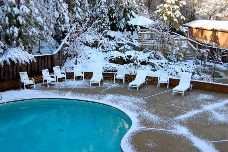 Snow Covered Pool stock image. Image of peaks, california - 2150115