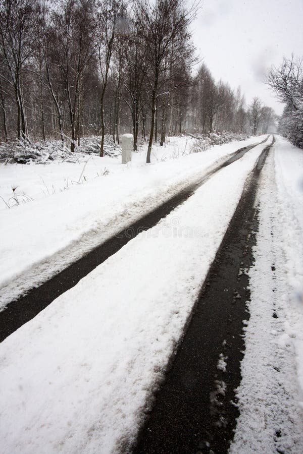 The ruts in the snow stock photo. Image of season, ruts - 23990626