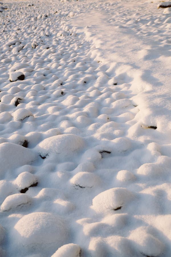 Snow Covered Rocks Texture, Bumpy Soft Snow Texture Stock Image - Image ...