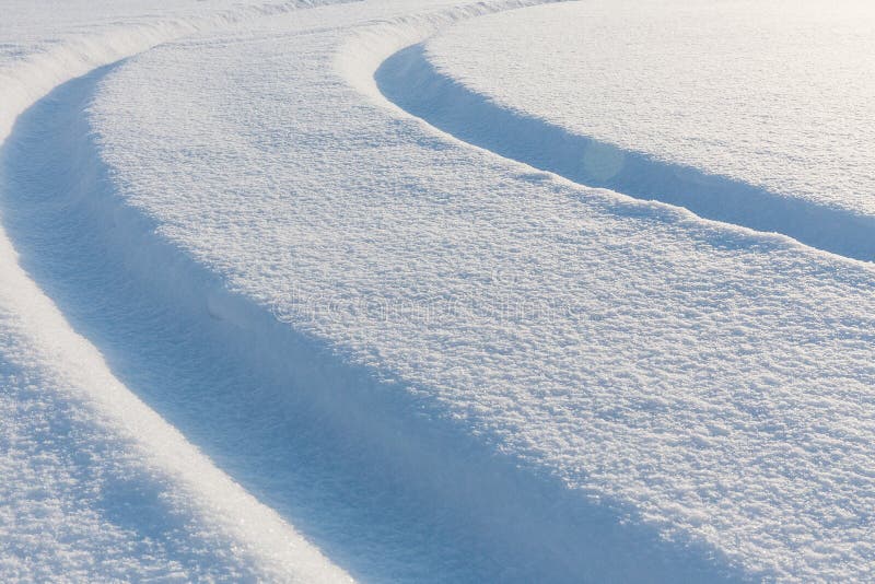 Snow-covered track stock image. Image of blizzard, frozen - 65425155