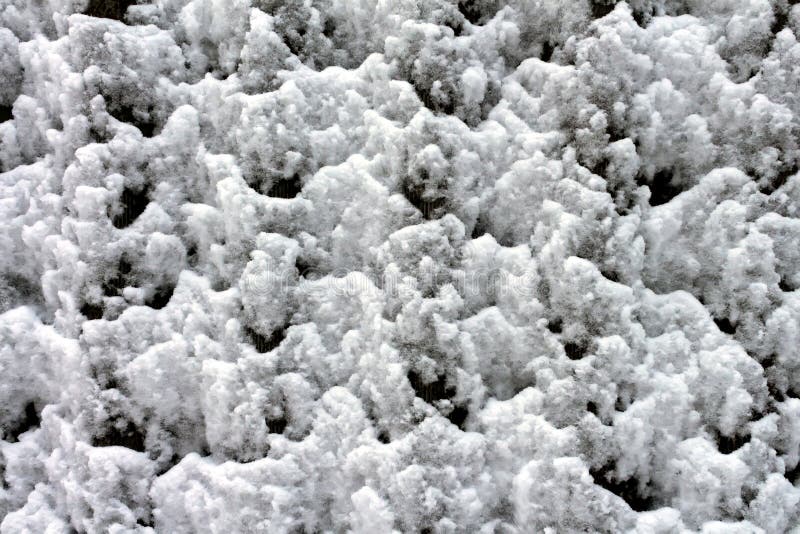 Snow covered wall stock photo. Image of pattern, crystal - 264407858