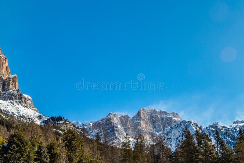 Snow covering mountains stock photo. Image of covering - 172127798